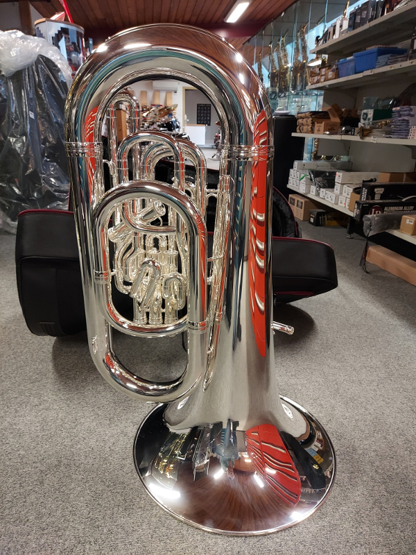 Basse Mib Besson International BE782-2-0, 4 pistons, argentée ...